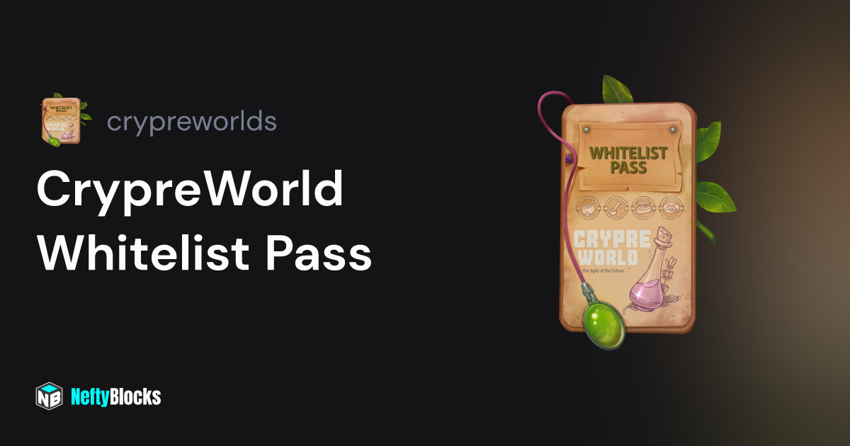 Packs - crypreworlds on NeftyBlocks | The #1 Trade to Earn NFT ...