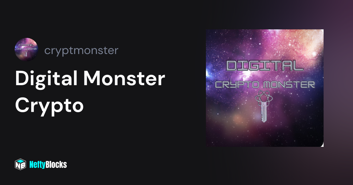 cryptmonster on NeftyBlocks | The #1 Trade to Earn NFT Marketplace on WAX