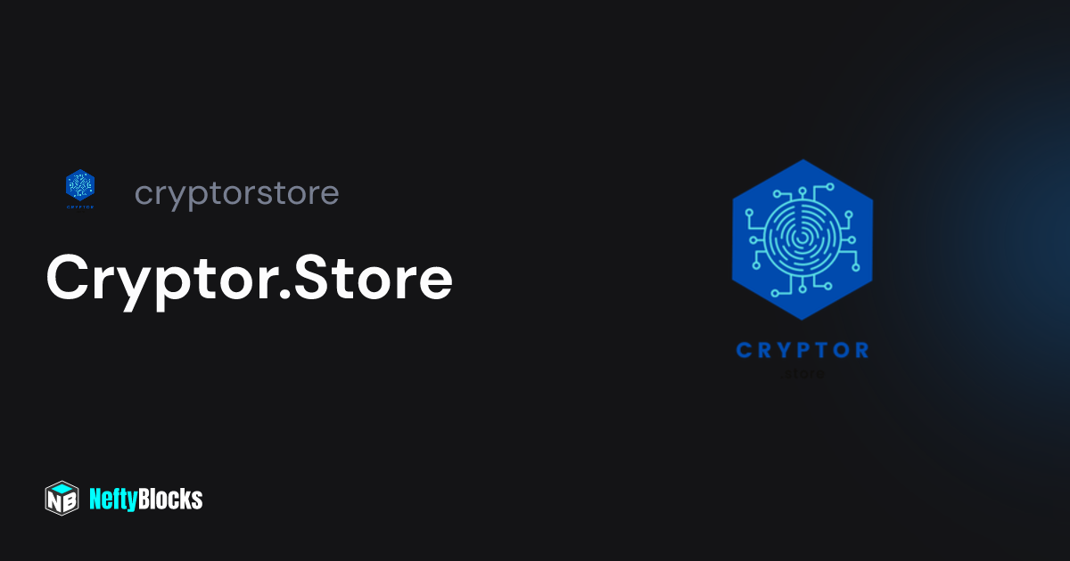 cryptorstore on NeftyBlocks | The #1 Trade to Earn NFT Marketplace on WAX