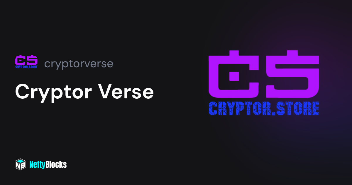 cryptorverse on NeftyBlocks | The #1 Trade to Earn NFT Marketplace on WAX