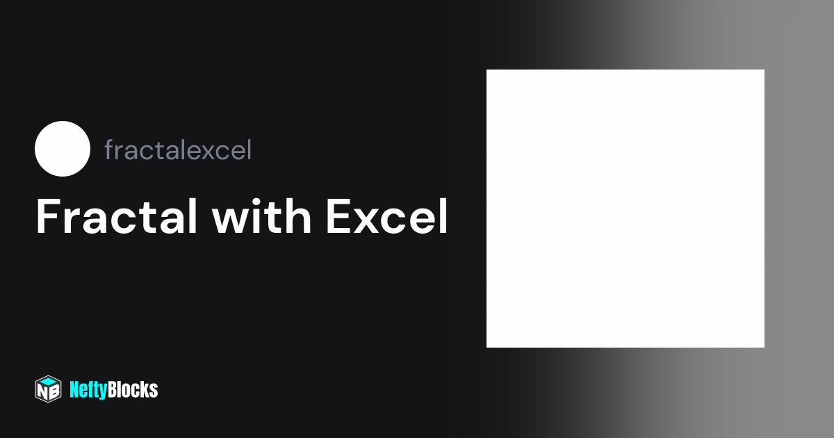 fractalexcel on NeftyBlocks | The #1 Trade to Earn NFT Marketplace on WAX