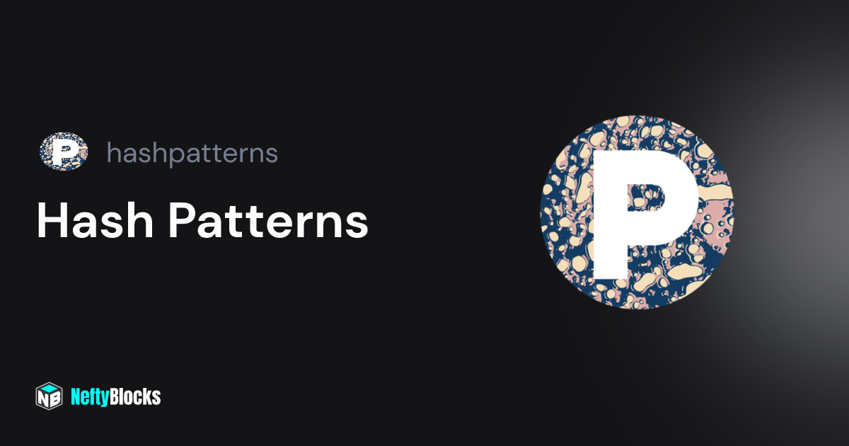 hashpatterns on NeftyBlocks | The #1 Trade to Earn NFT Marketplace on WAX