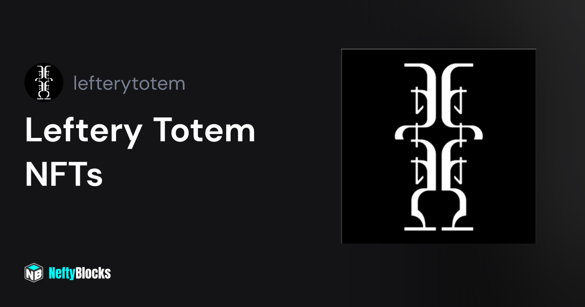 Packs - lefterytotem on NeftyBlocks | The #1 Trade to Earn NFT ...