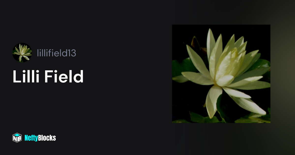 lillifield13 on NeftyBlocks | The #1 Trade to Earn NFT Marketplace on WAX