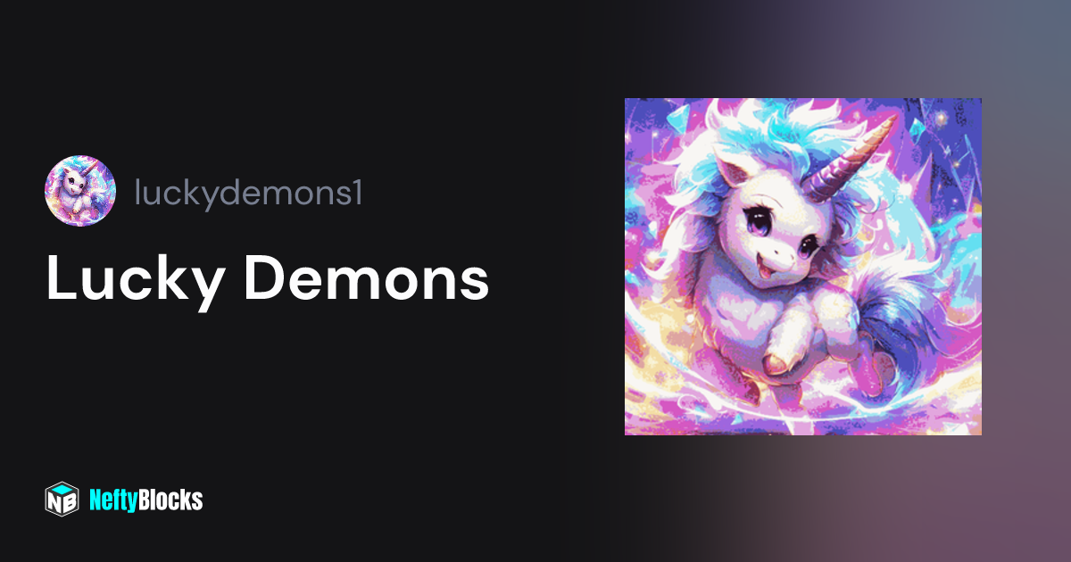 luckydemons1 on NeftyBlocks | The #1 Trade to Earn NFT Marketplace on WAX