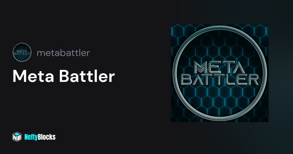 Packs - metabattler on NeftyBlocks | The #1 Trade to Earn NFT ...