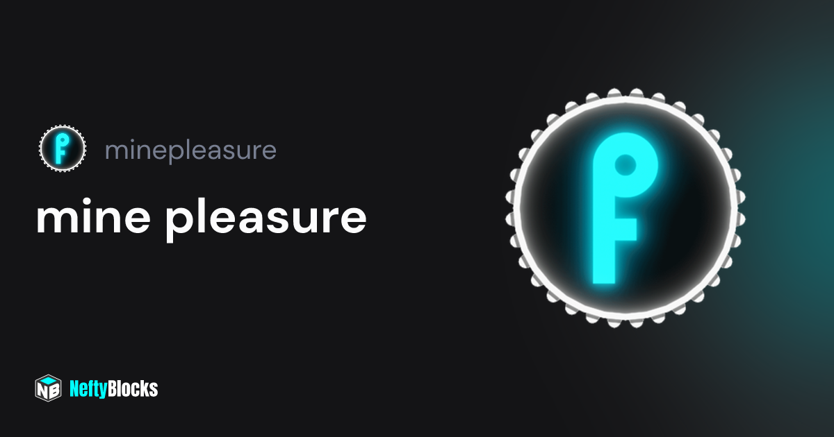 Packs - minepleasure on NeftyBlocks | The #1 Trade to Earn NFT ...