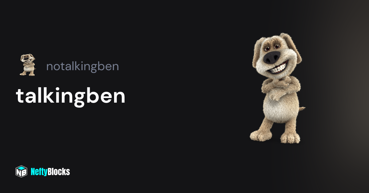 Drops - notalkingben on NeftyBlocks | The #1 Trade to Earn NFT ...