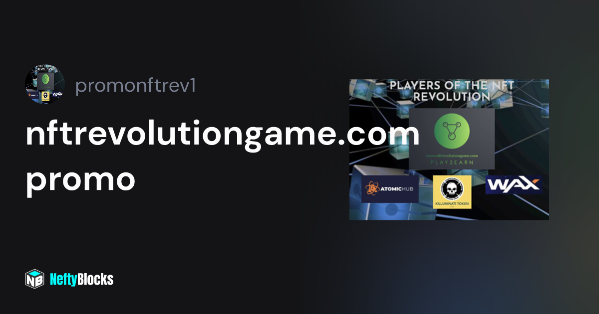 Packs - promonftrev1 on NeftyBlocks | The #1 Trade to Earn NFT Marketplace on WAX | NeftyBlocks ...