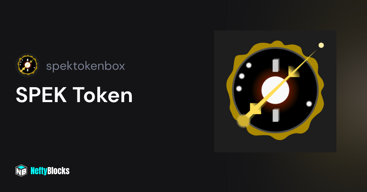 Packs - spektokenbox on NeftyBlocks | The #1 Trade to Earn NFT ...