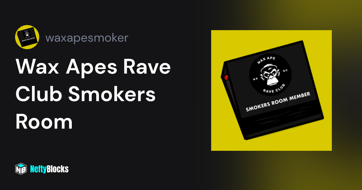 Drops - waxapesmoker on NeftyBlocks | The #1 Trade to Earn NFT ...