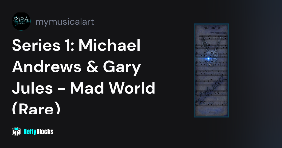 Series 1: Michael Andrews & Gary Jules - Mad World (Rare ...