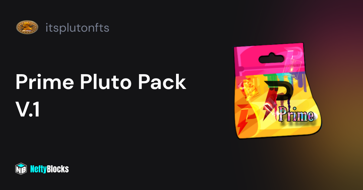 Prime Pluto Pack V.1 - pixeledfaces on NeftyBlocks | The #1 Trade to Earn NFT Marketplace on WAX