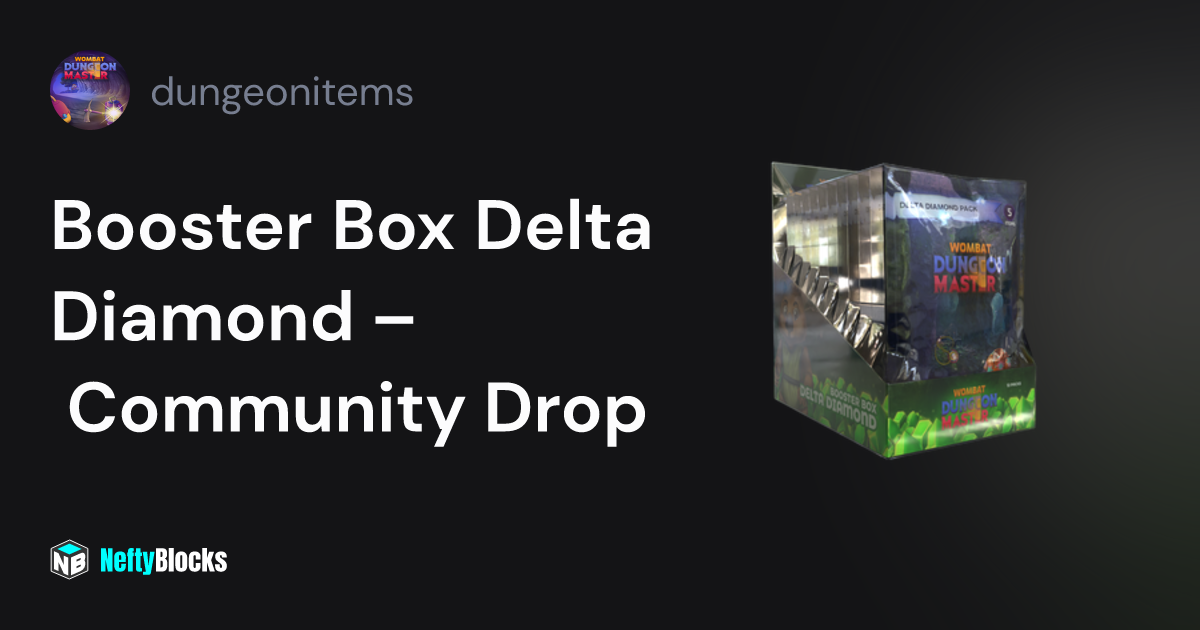 Booster Box Delta Diamond – Community Drop - dungeonitems on ...