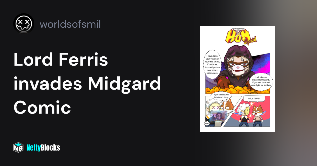 Lord Ferris invades Midgard Comic - worldsofsmil on NeftyBlocks | The ...