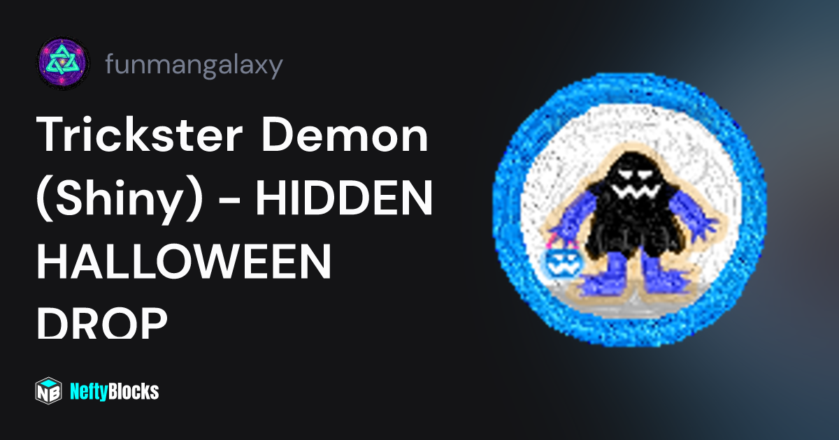 Trickster Demon (Shiny) - HIDDEN HALLOWEEN DROP - funmangalaxy on ...