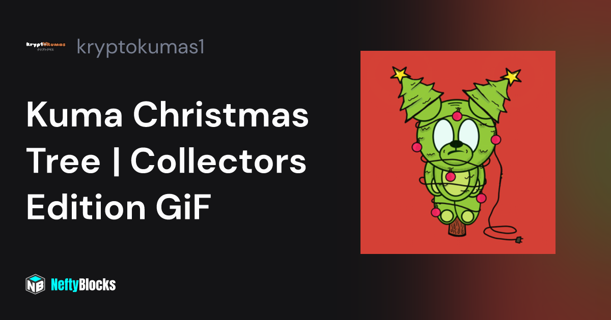 Kuma Christmas Tree | Collectors Edition GiF - kryptokumas1 on ...
