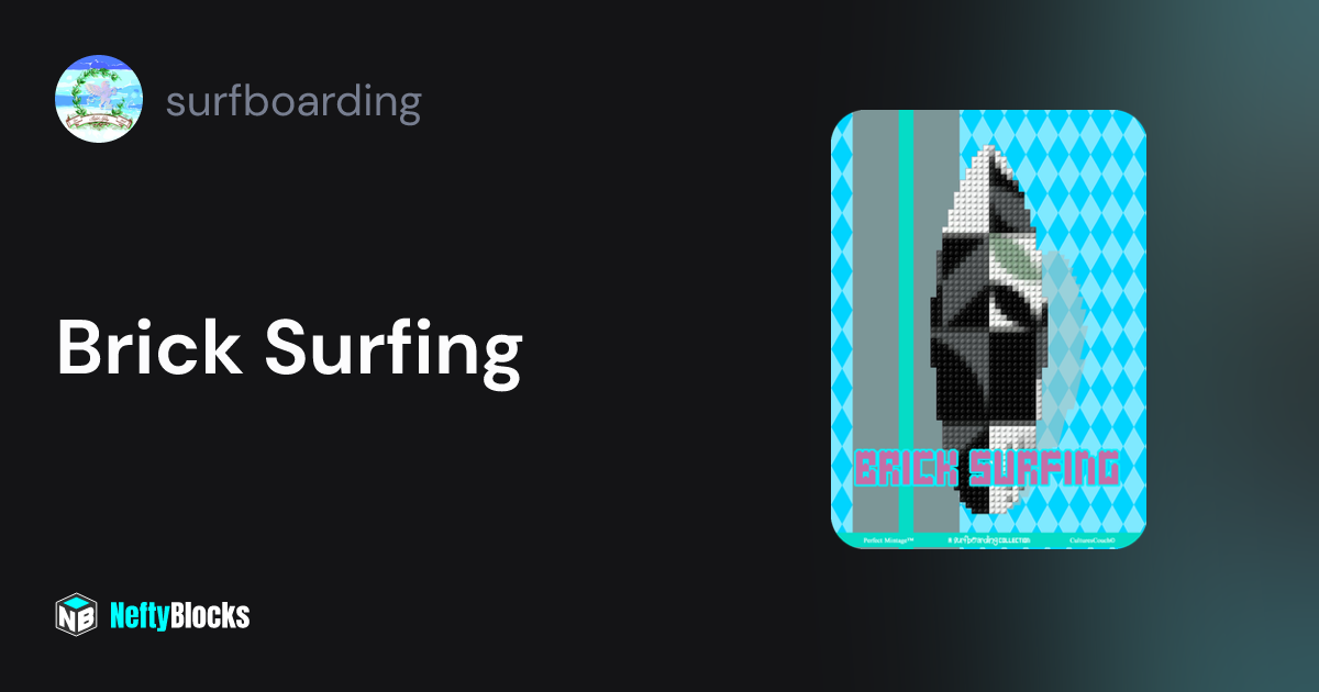 Brick Surfing - surfboarding on NeftyBlocks | The #1 Trade to Earn NFT ...