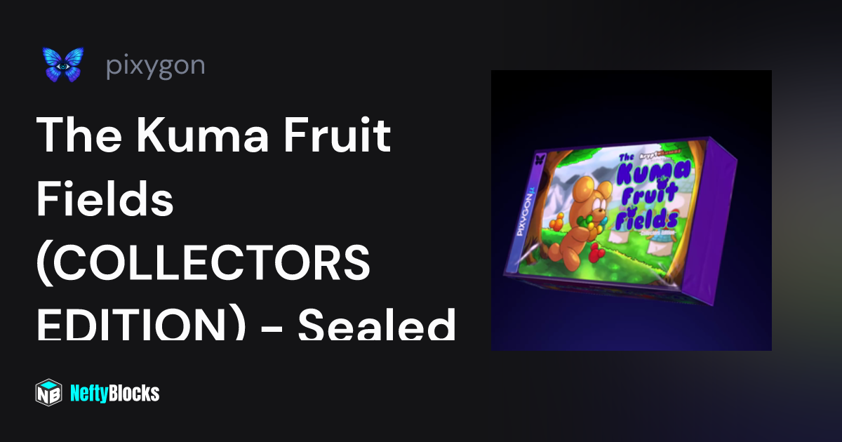 The Kuma Fruit Fields (COLLECTORS EDITION) - Sealed Game Box - pixygon ...
