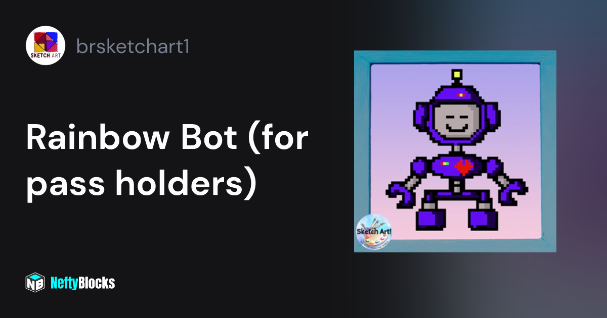 Rainbow Bot (for pass holders) - brsketchart1 on NeftyBlocks | The #1 ...