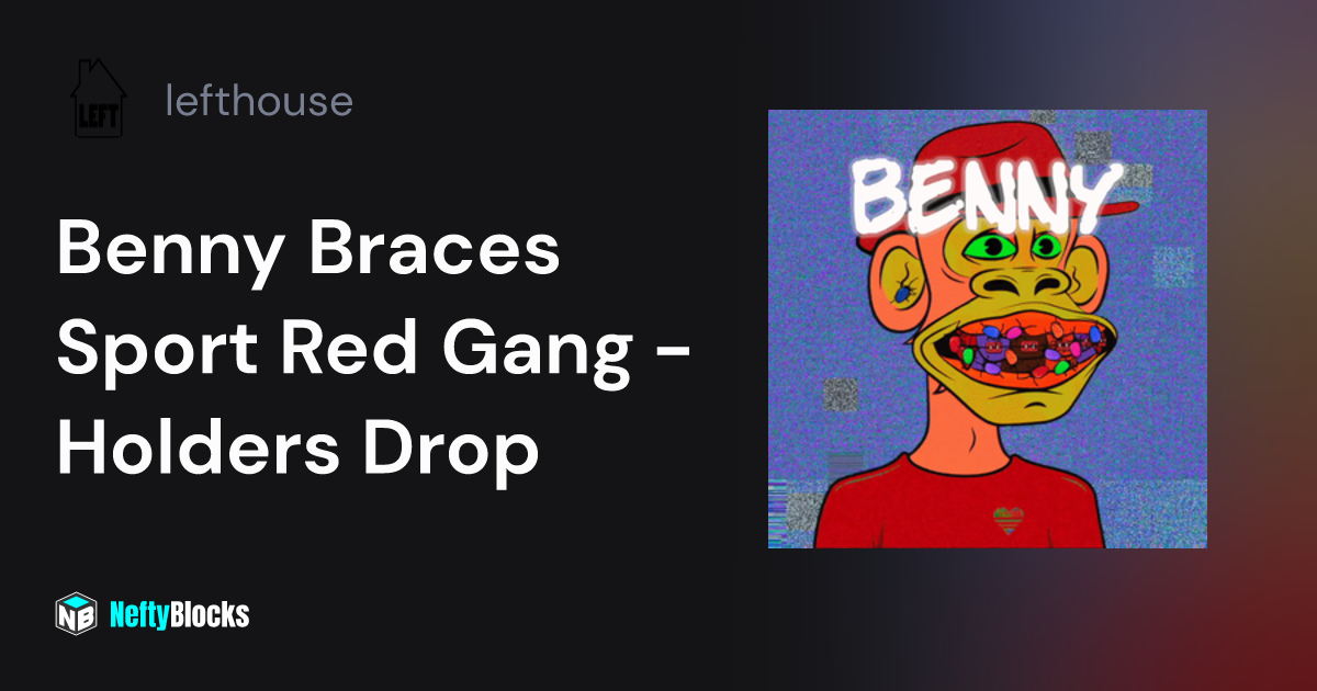 Benny Braces Sport Red Gang - Holders Drop - lefthouse on NeftyBlocks ...