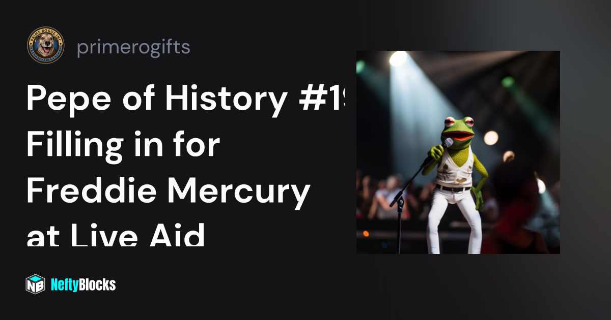 Pepe of History #19: Filling in for Freddie Mercury at Live Aid ...