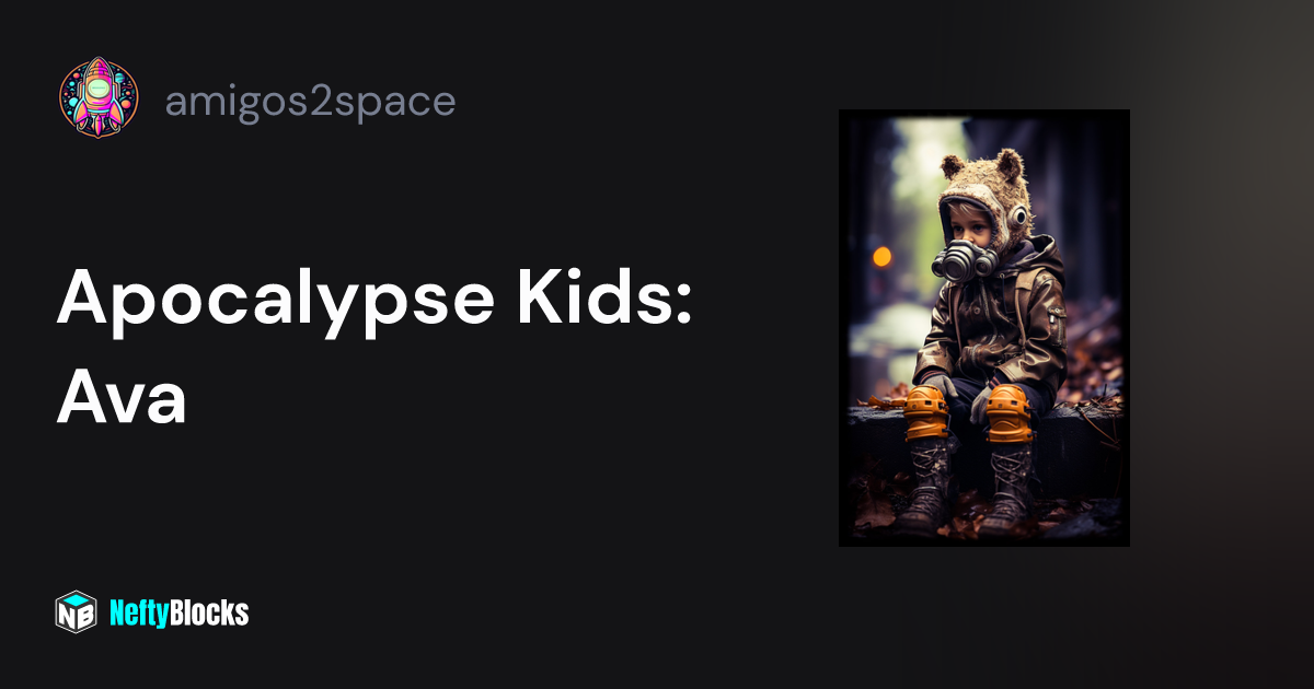 Apocalypse Kids: Ava - amigos2space on NeftyBlocks | The #1 Trade to ...