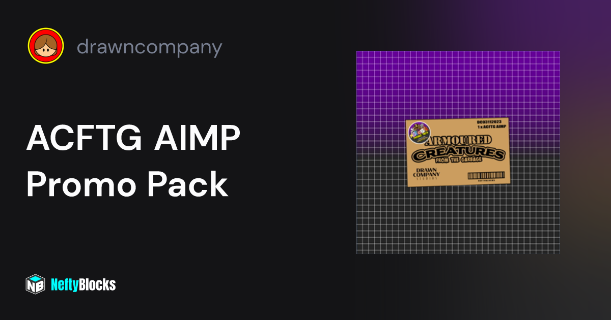 ACFTG AIMP Promo Pack - drawncompany on NeftyBlocks | The #1 Trade to Earn NFT Marketplace on WAX