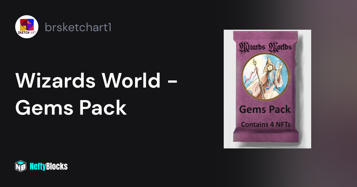 Wizards World - Gems Pack - brsketchart1 on NeftyBlocks | The #1 Trade to Earn NFT Marketplace ...