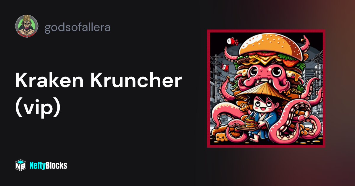 Kraken Kruncher (vip) - godsofallera on NeftyBlocks | The #1 Trade to ...