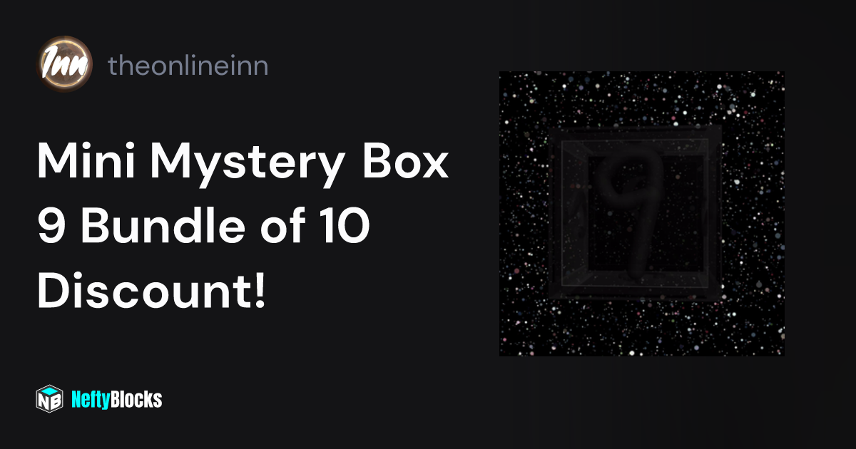 Mini Mystery Box 9 Bundle of 10 Discount! - theonlineinn on NeftyBlocks ...