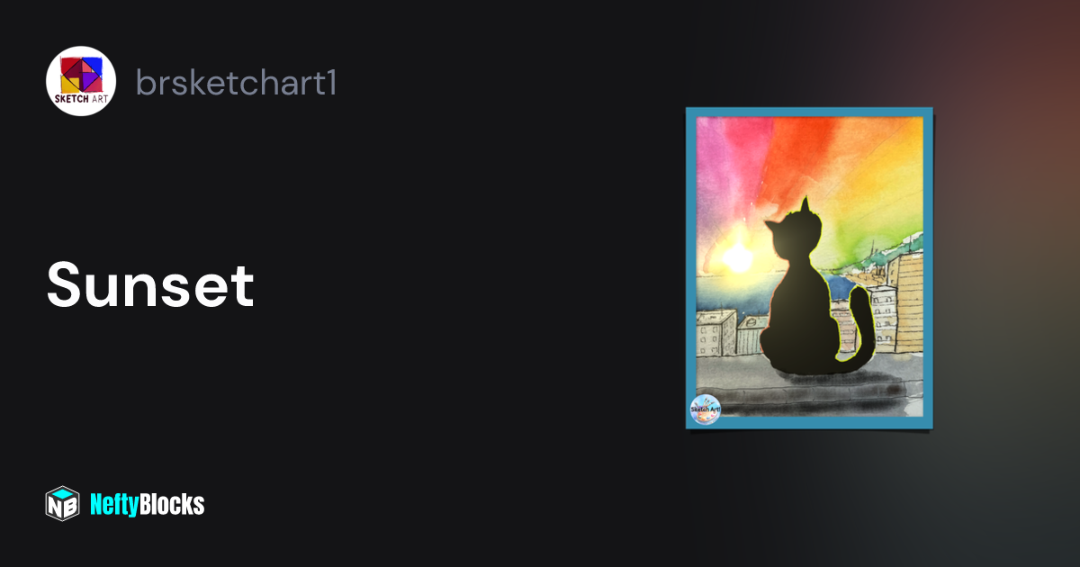 Sunset - brsketchart1 on NeftyBlocks | The #1 Trade to Earn NFT ...