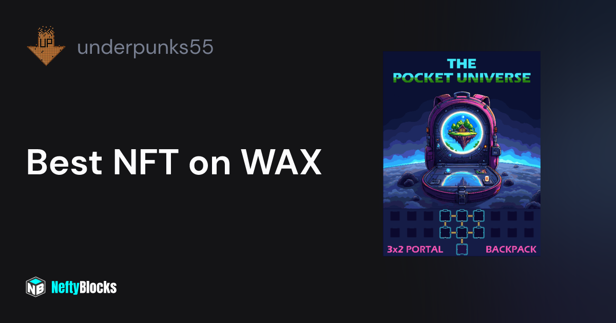 Best NFT on WAX - underpunks55 on NeftyBlocks | The #1 Trade to Earn ...
