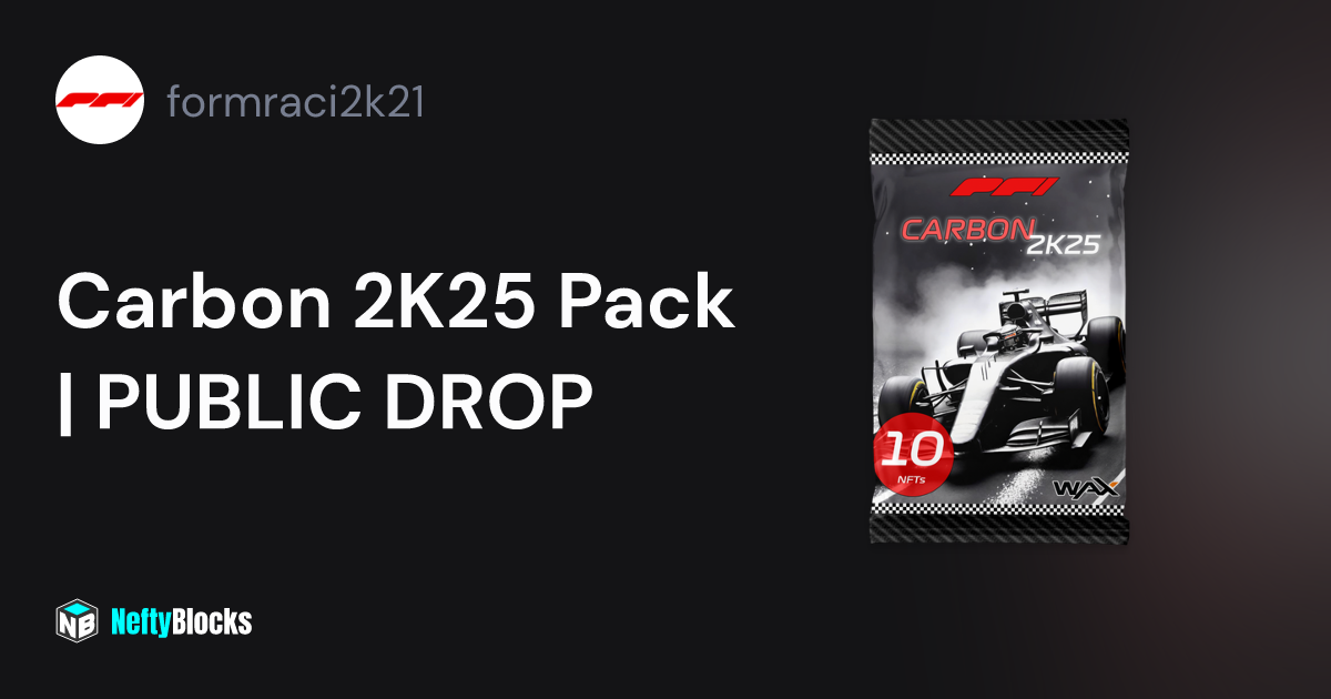 Carbon 2K25 Pack | PUBLIC DROP - formraci2k21 on NeftyBlocks | The #1 ...