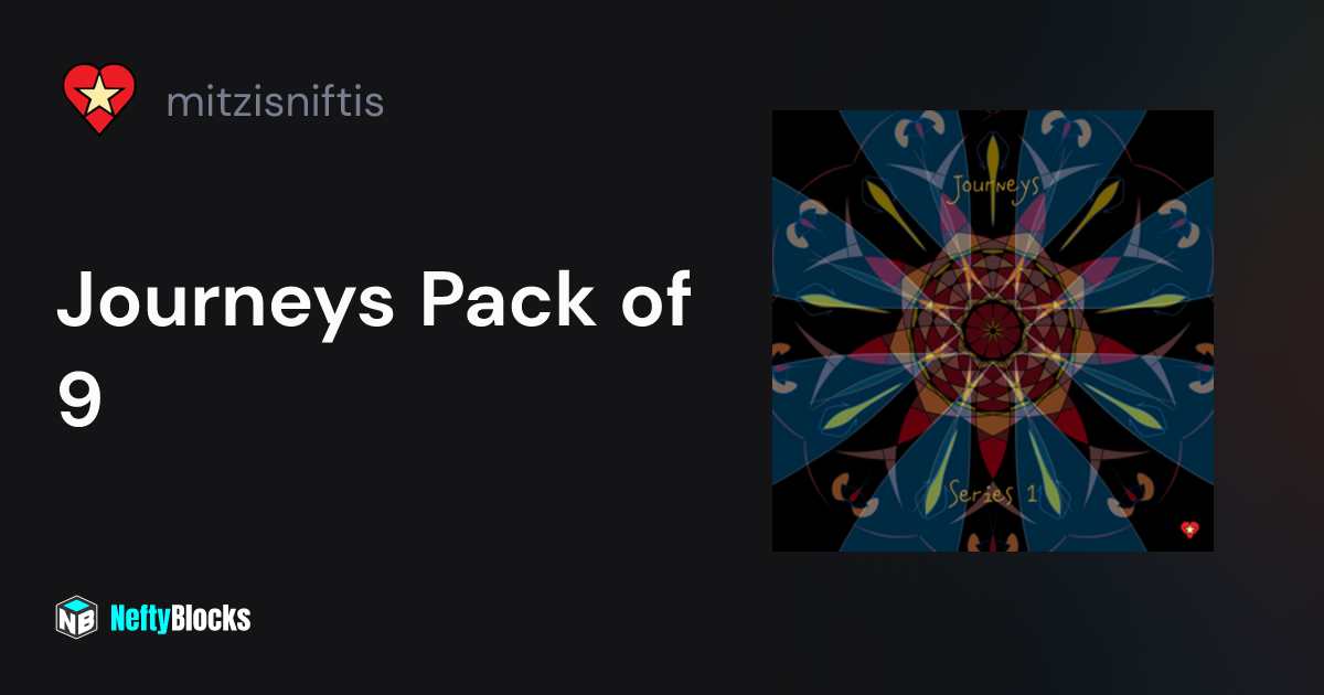 Journeys Pack of 9 - mitzisniftis on NeftyBlocks | The #1 Trade to Earn NFT Marketplace on WAX