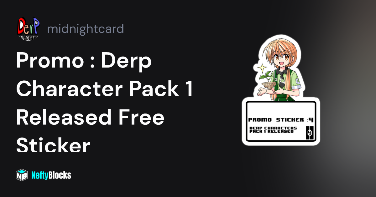 Promo : Derp Character Pack 1 Released Free Sticker - midnightcard on ...