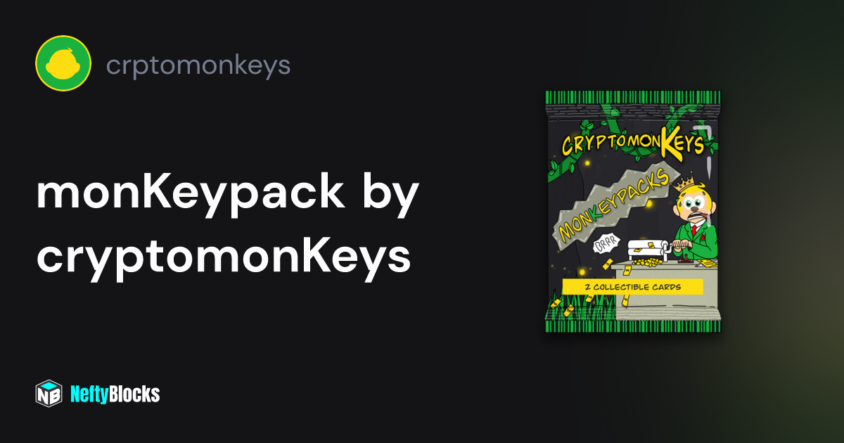 monKeypack by cryptomonKeys - crptomonkeys on NeftyBlocks | The #1 Trade to Earn NFT Marketplace ...